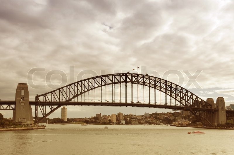 View of the Sydney Harbour Bridge from ... | Stock image | Colourbox