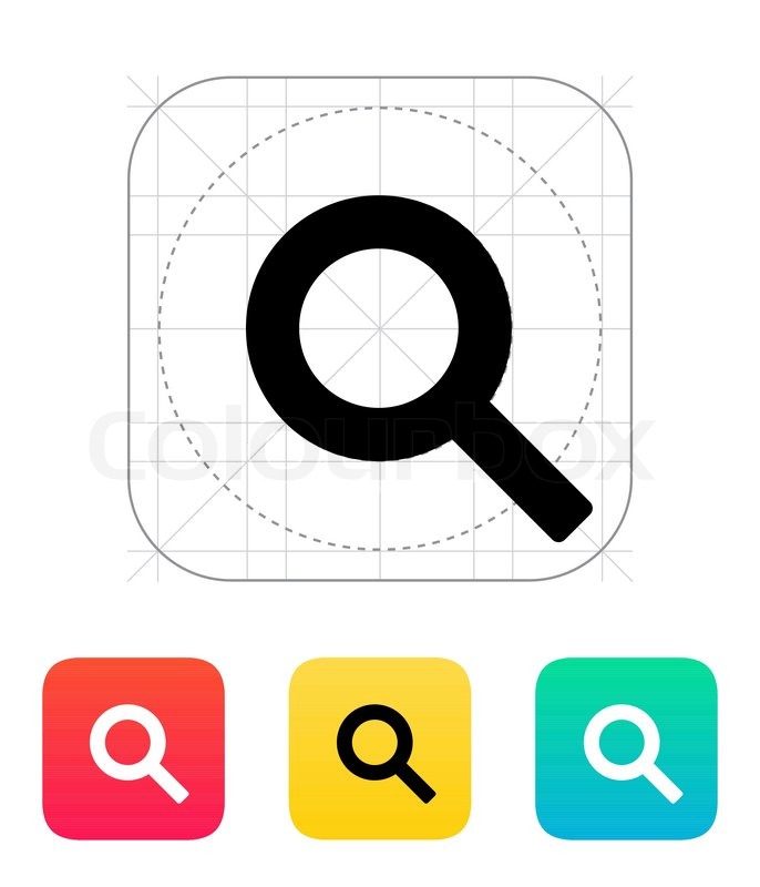 Lupe-Symbol | Stock-Vektor | Colourbox