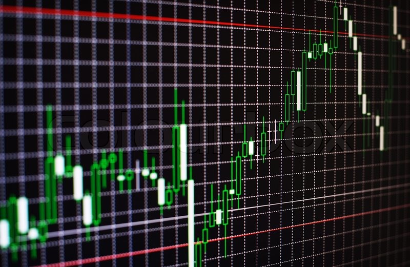 Business background of a fluctuating ... | Stock image | Colourbox