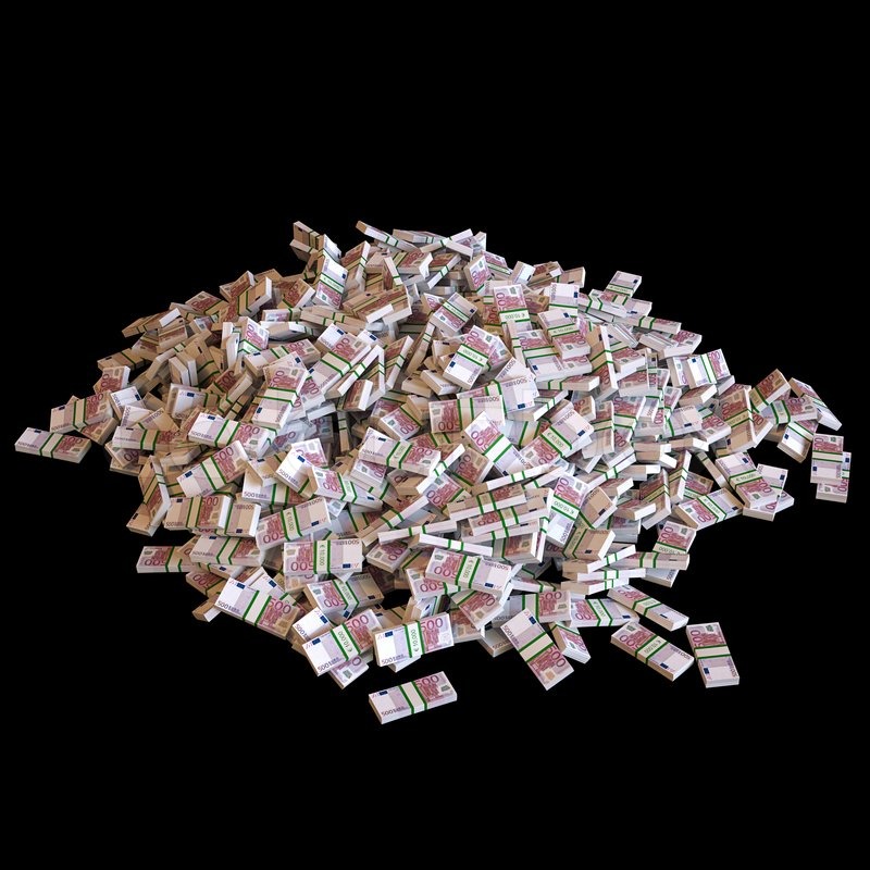 Riesigen Haufen von Euro Geld auf ... | Stock Bild | Colourbox