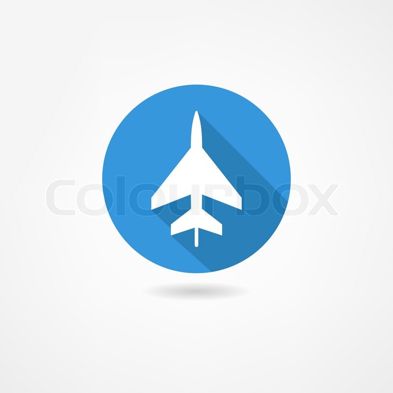Flugzeug-Symbol | Stock-Vektor | Colourbox