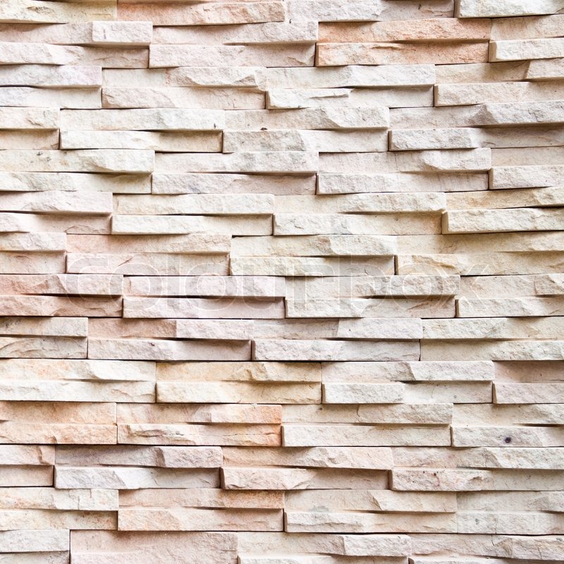 The pattern of sand stone tile wall ... | Stock image | Colourbox
