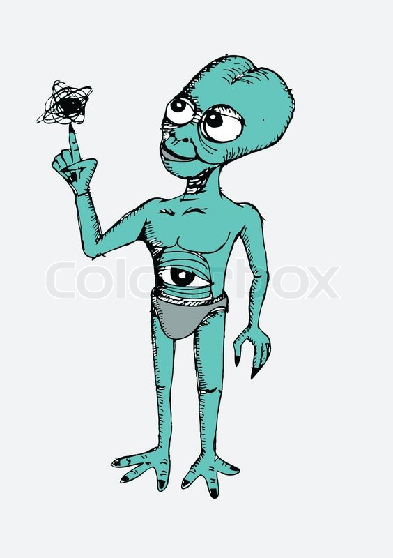 Cartoon Character Alien | Stock vector | Colourbox