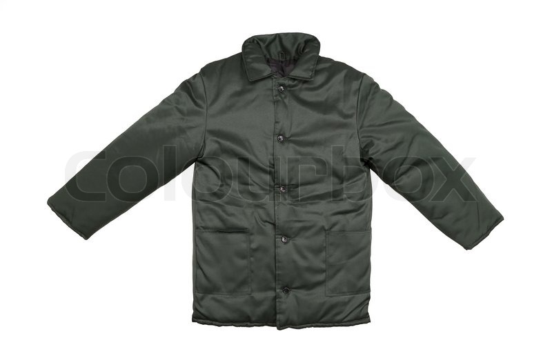 Black jacket front view | Stock Photo | Colourbox