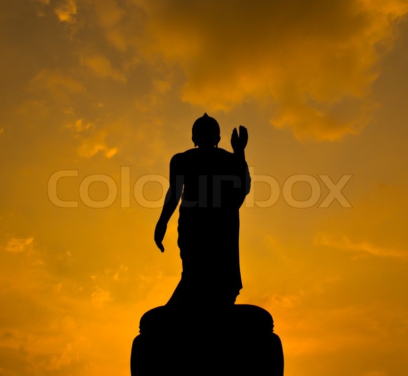 Buddha sunset | Stock Photo | Colourbox