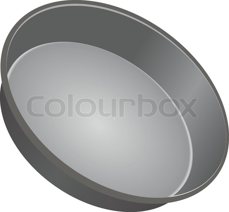 Round pan for baking cakes. Vector ... | Stock vector | Colourbox