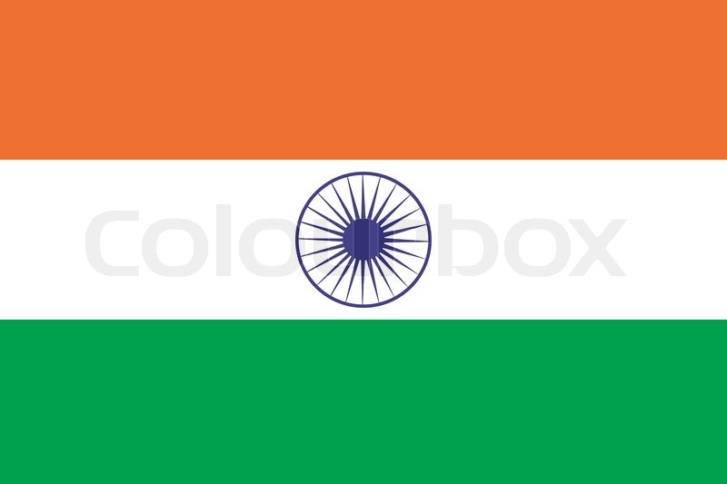Original and simple India flag ... | Stock vector | Colourbox