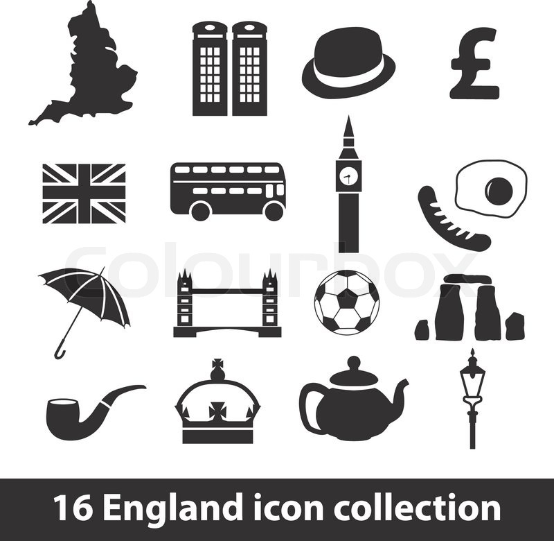 16 england icon collection | Stock vector | Colourbox