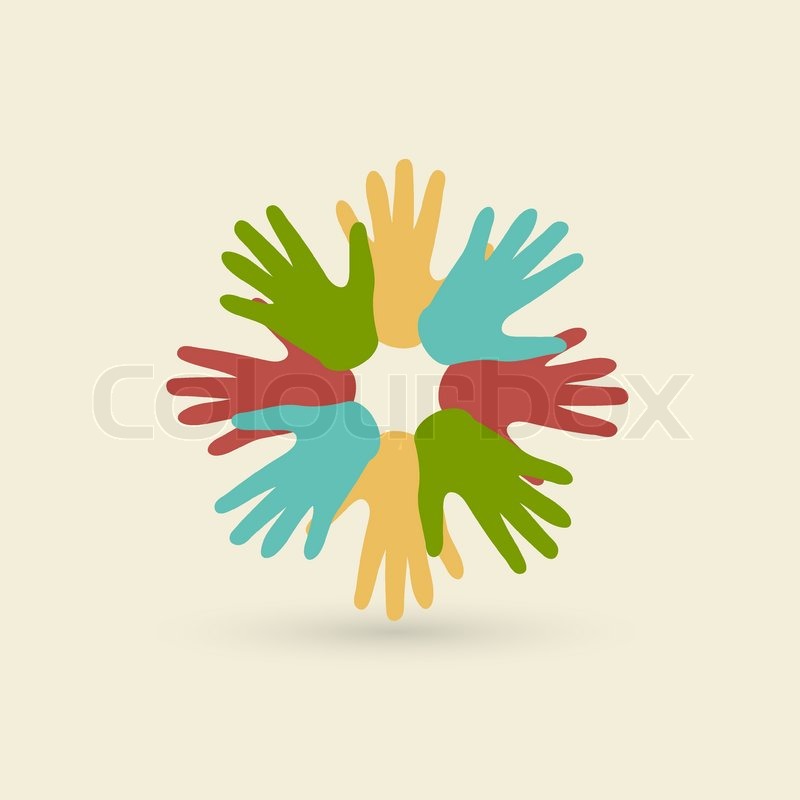 Hands connecting | Stock vector | Colourbox