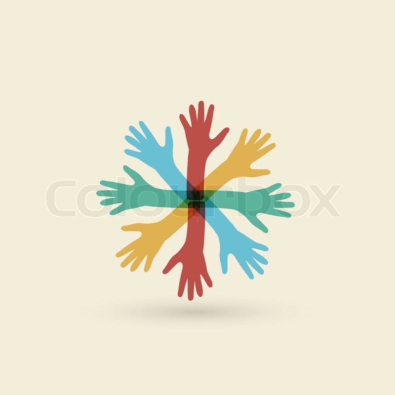Hands connecting | Stock vector | Colourbox