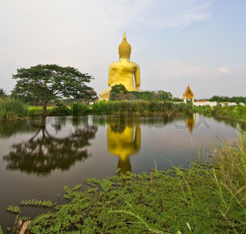 Big buddha statue at Wat muang, ... | Stock image | Colourbox