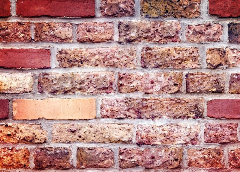 Retro brick wall | Stock image | Colourbox