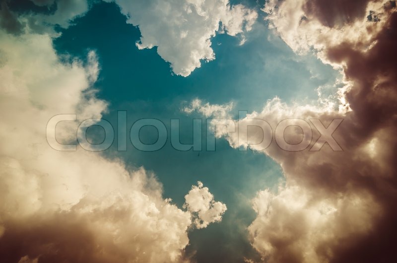 Cloud light and blue sky in the nature ... | Stock image | Colourbox