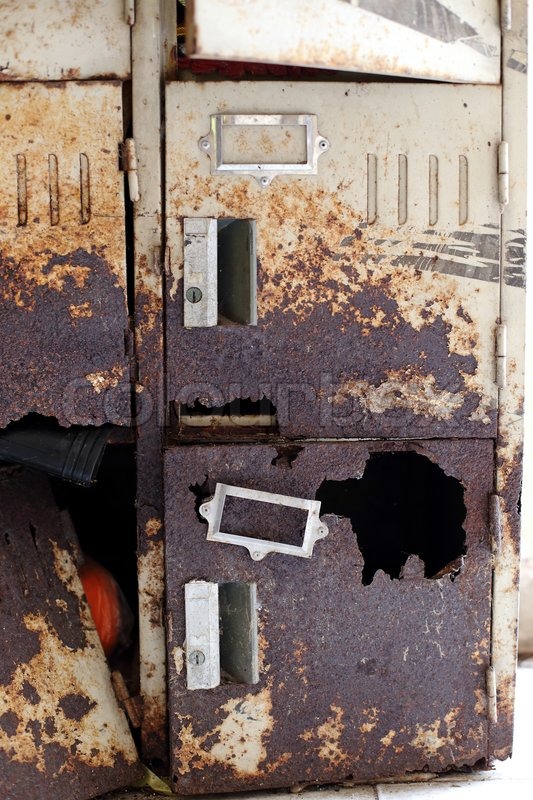 The old rusty lockers | Stock image | Colourbox