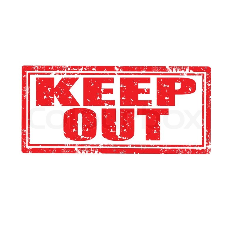 Keep Out - Stempel | Stock-Vektor | Colourbox