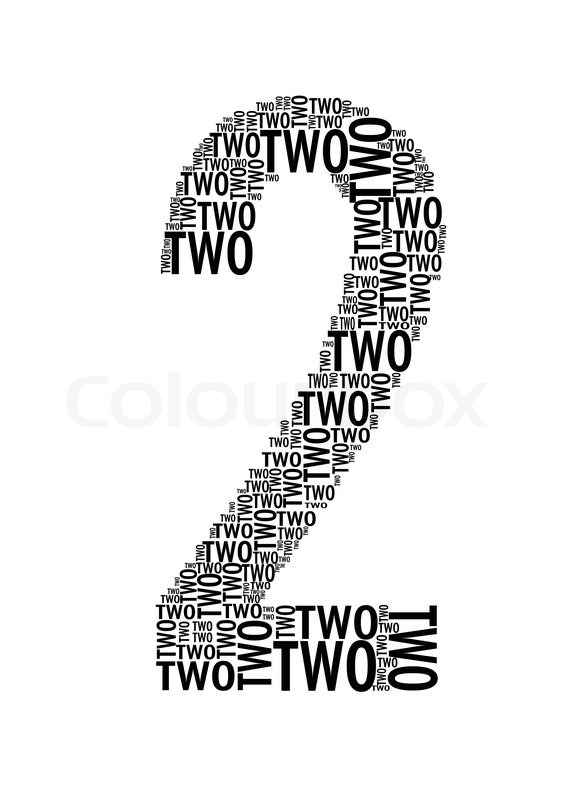 Number Two signs vector images | Stock vector | Colourbox