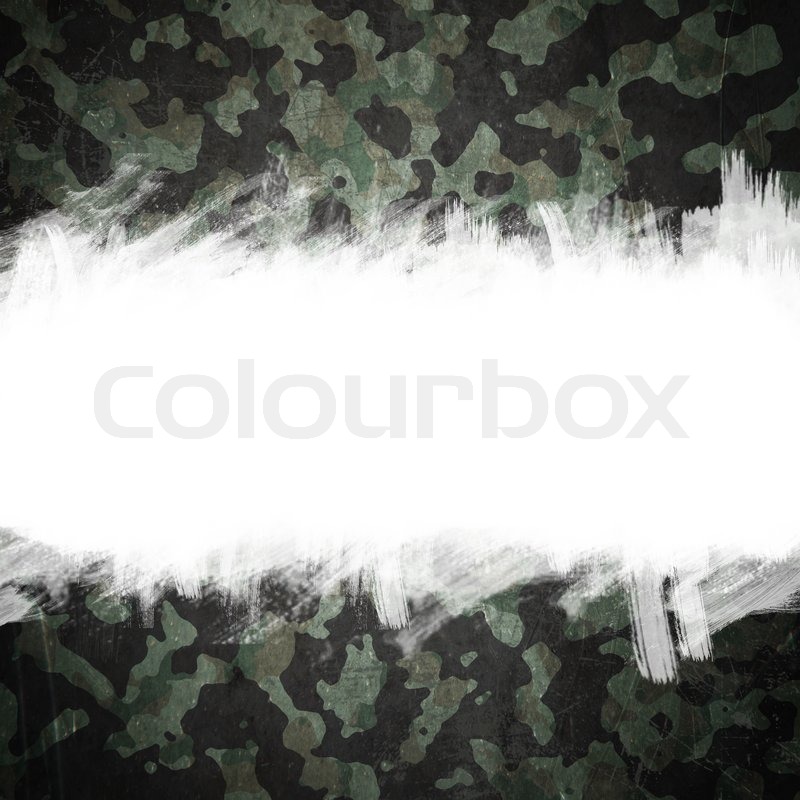 Grunge military camouflage background ... | Stock image | Colourbox