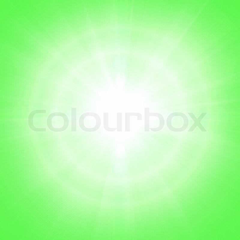 Green sunny background | Stock image | Colourbox