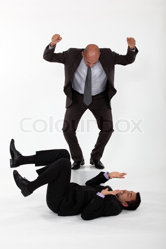 Businessmen having a fight | Stock image | Colourbox