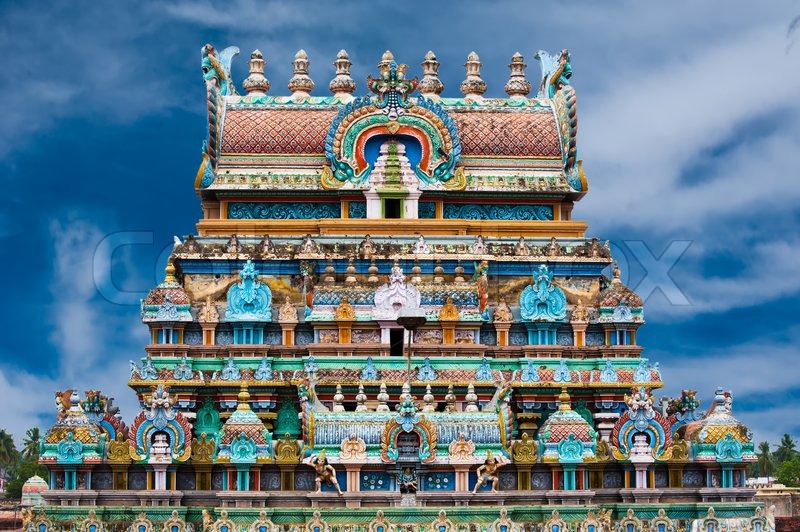 Great South Indian architecture. Sri ... | Stock image | Colourbox
