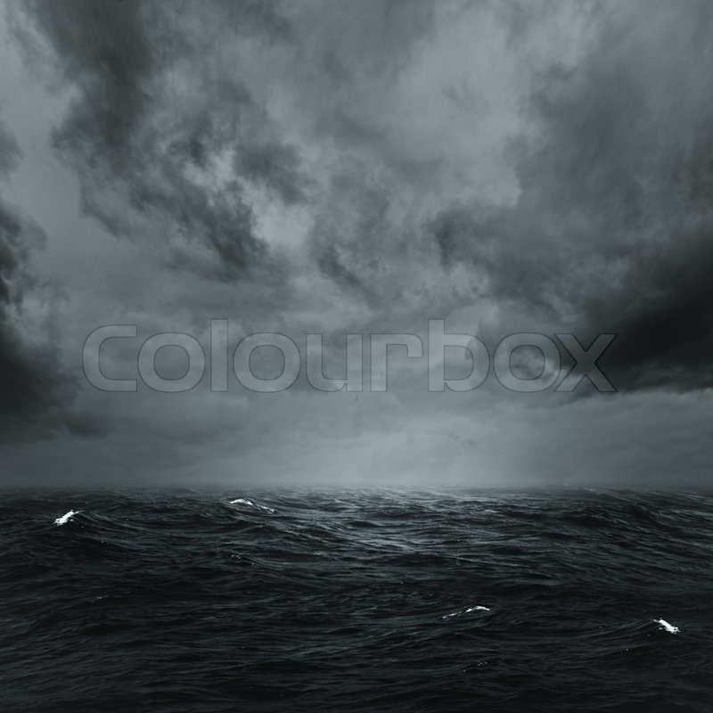 Stormy ocean, abstract natural ... | Stock image | Colourbox