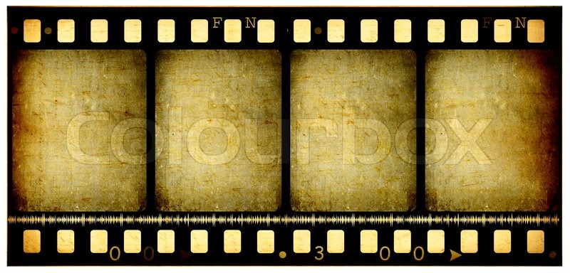 Close up of vintage movie film strips | Stock Photo | Colourbox