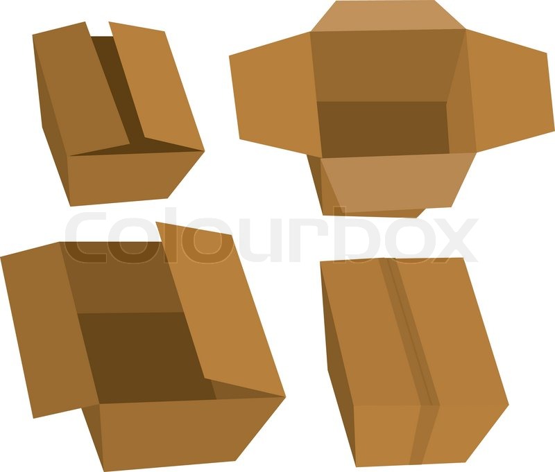 Satz von Kartons | Stock-Vektor | Colourbox