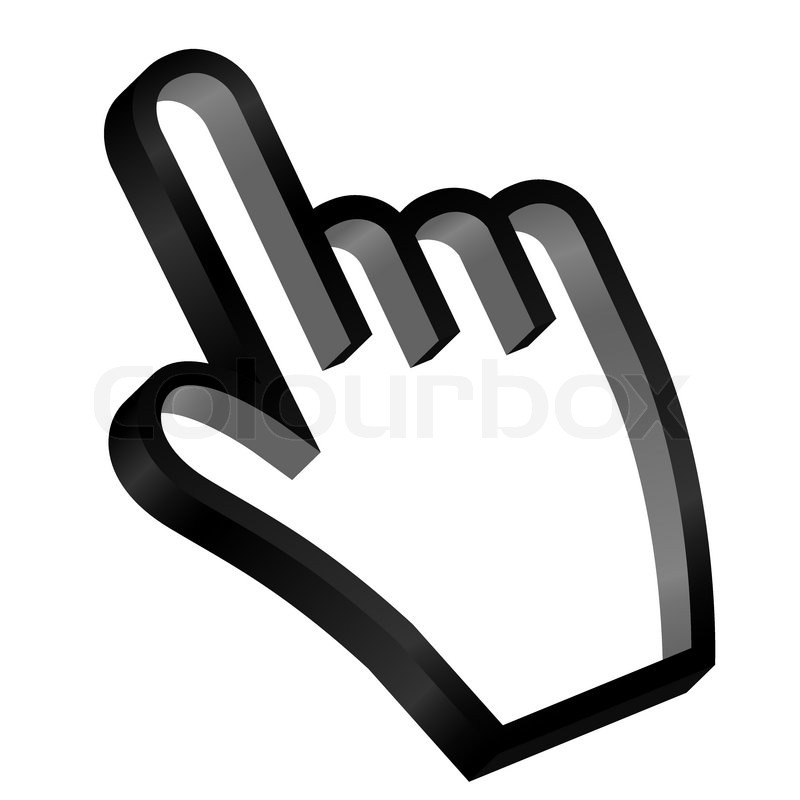 Mouse hand cursor vector illustration | Stock vector | Colourbox