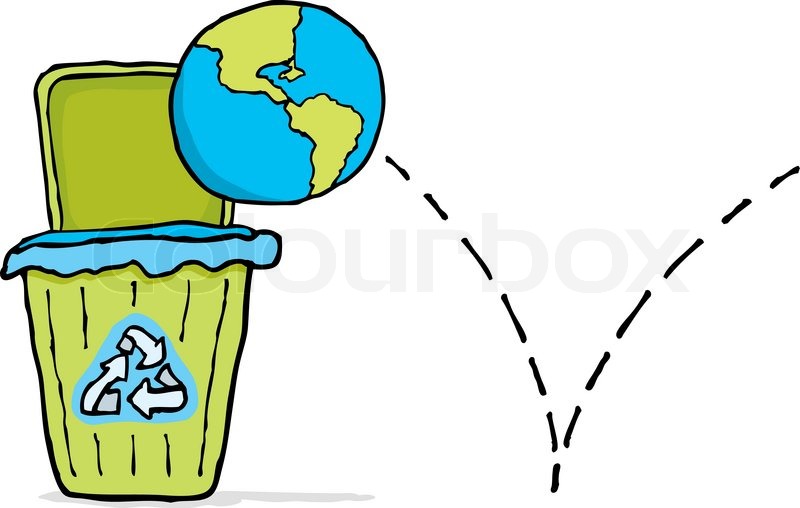 Earth Cartoon Recycle