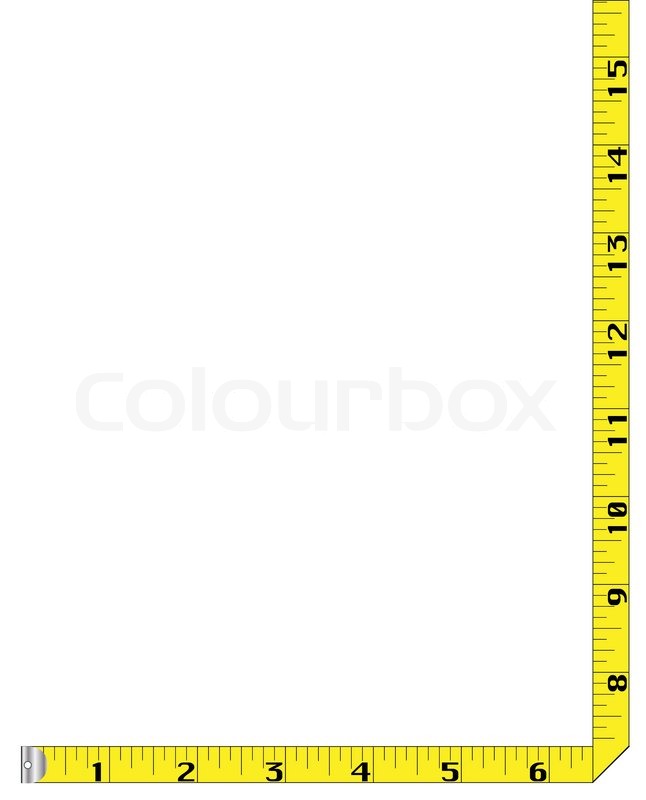 Tape Measure Border | Stock Vector | Colourbox