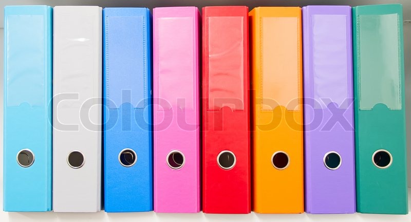 Office-Ordner | Stock Bild | Colourbox