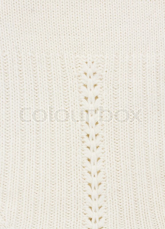 White sweater texture | Stock Photo | Colourbox