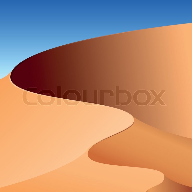 "Sand dunes, abstract background" | Stock vector | Colourbox
