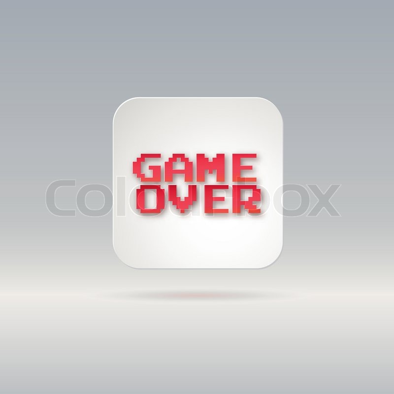 Schrift, game over , Symbol | Stock-Vektor | Colourbox