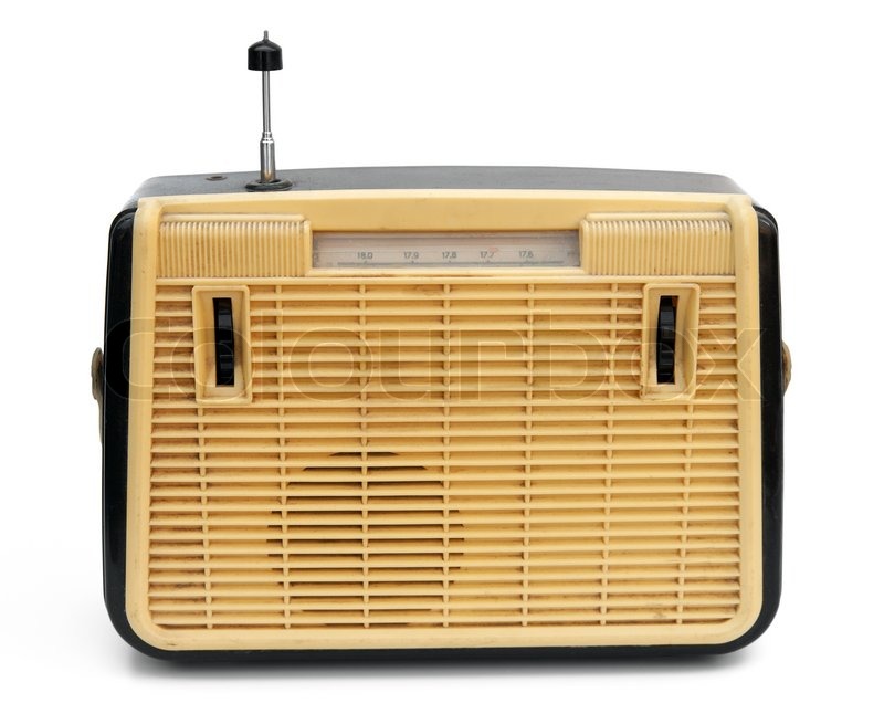Retro portable radio | Stock image | Colourbox