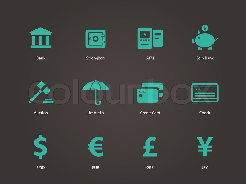 Banking icons. Vector illustration. | Stock vector | Colourbox