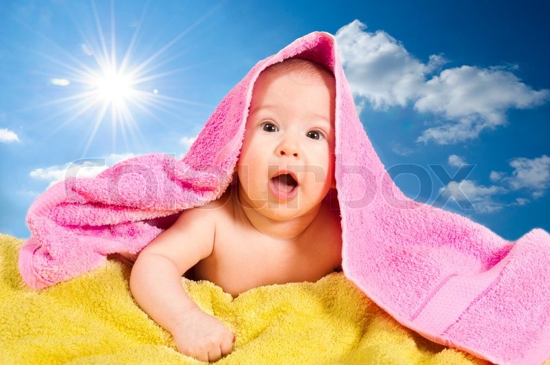 Surprised baby | Stock image | Colourbox