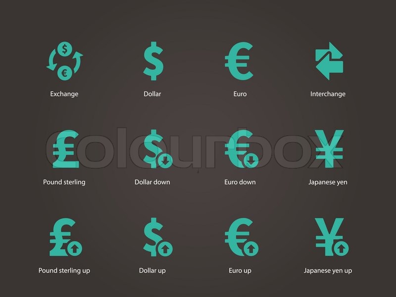 Exchange Rate icons. Vector ... | Stock vector | Colourbox