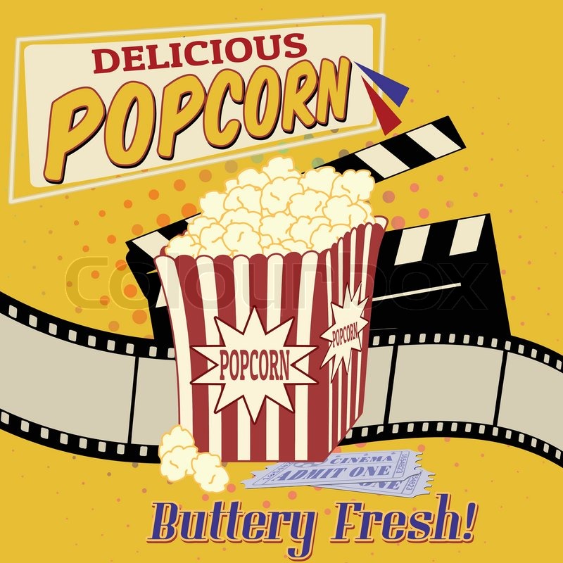 Popcorn Poster | Stock-Vektor | Colourbox