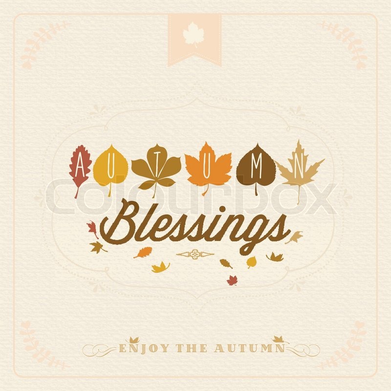 Fall Blessing Background
