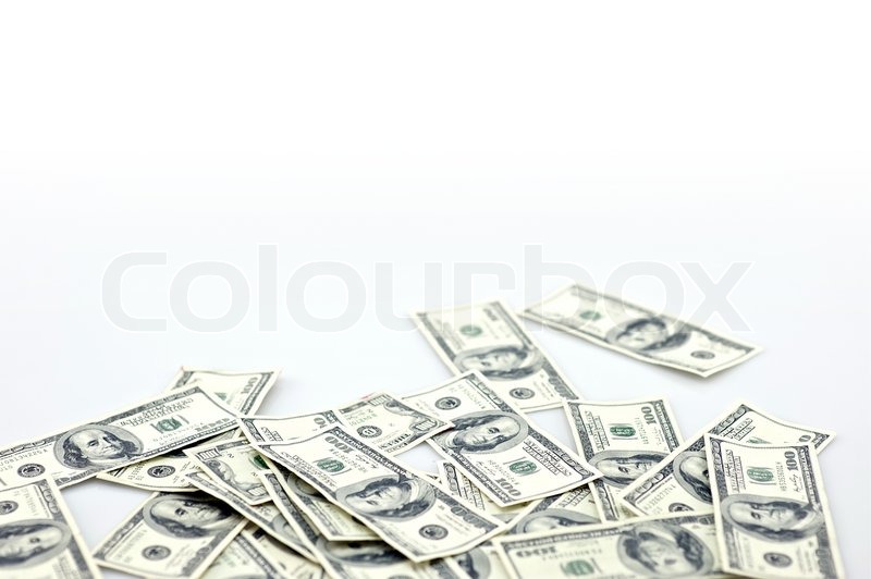 Laying Money - Laying One Hundred ... | Stock image | Colourbox