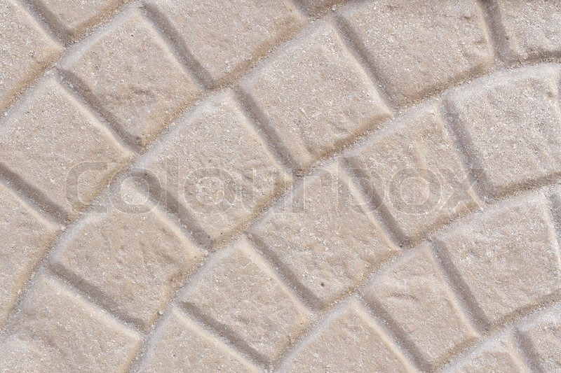 Beige tiled pavement texture background | Stock image | Colourbox