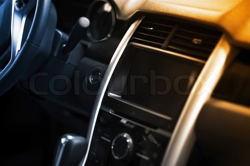 Car Dash / Central Console with ... | Stock image | Colourbox