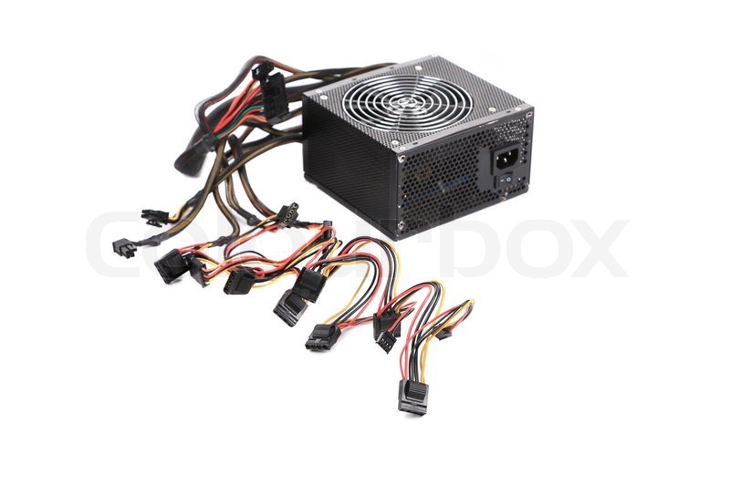 Computer Power Supply Unit. Isolated on ... | Stock image | Colourbox