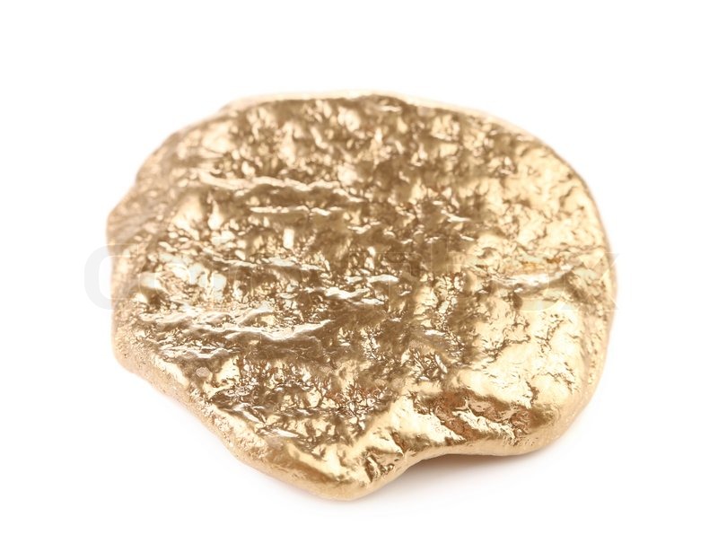 Close up of gold nugget | Stock Photo | Colourbox