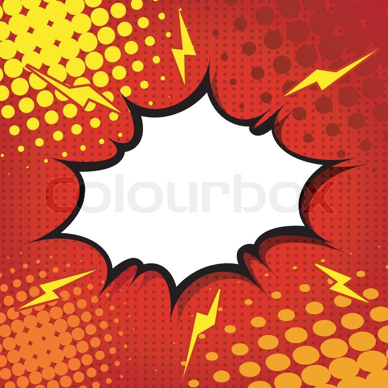 Comic Book Action Bubbles Vector