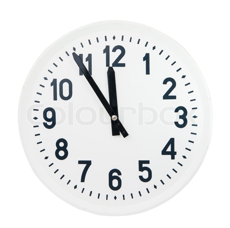 Große Uhr isoliert | Stock Bild | Colourbox