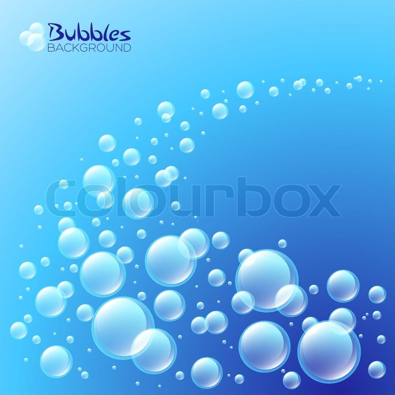 Wave of bubbles. Vector background for ... | Stock vector | Colourbox
