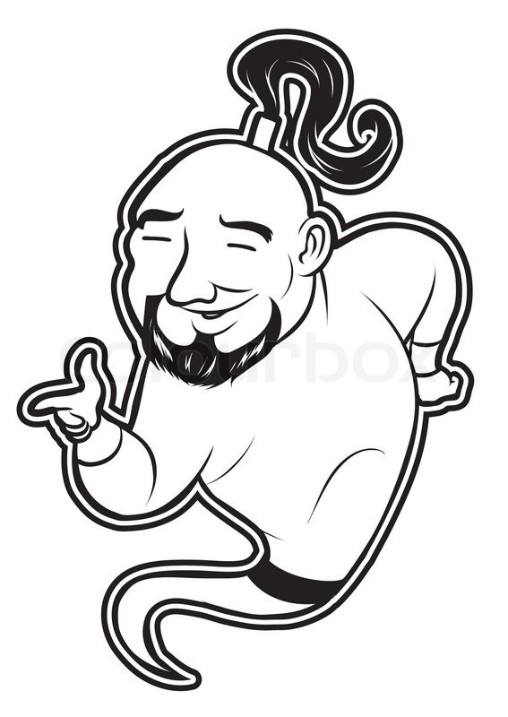 Genie Outline Svg