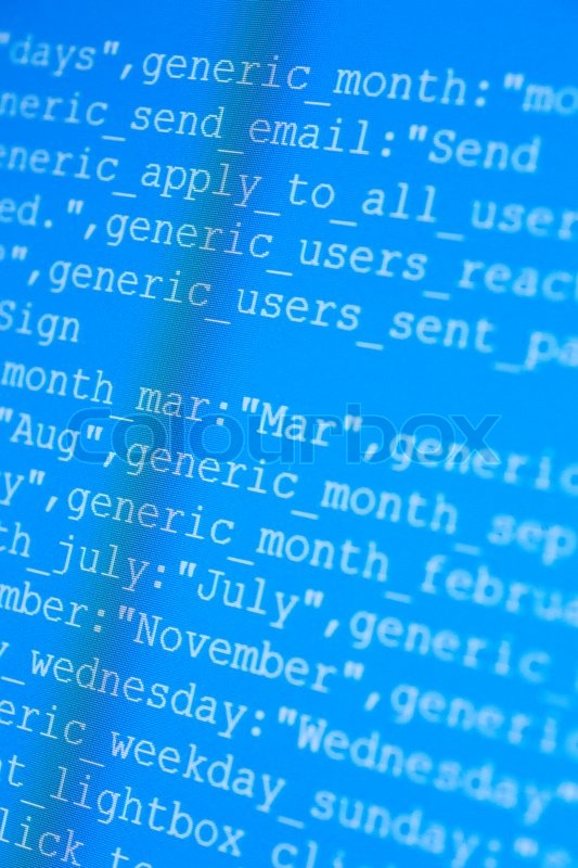 HTML-Codes | Stock Bild | Colourbox